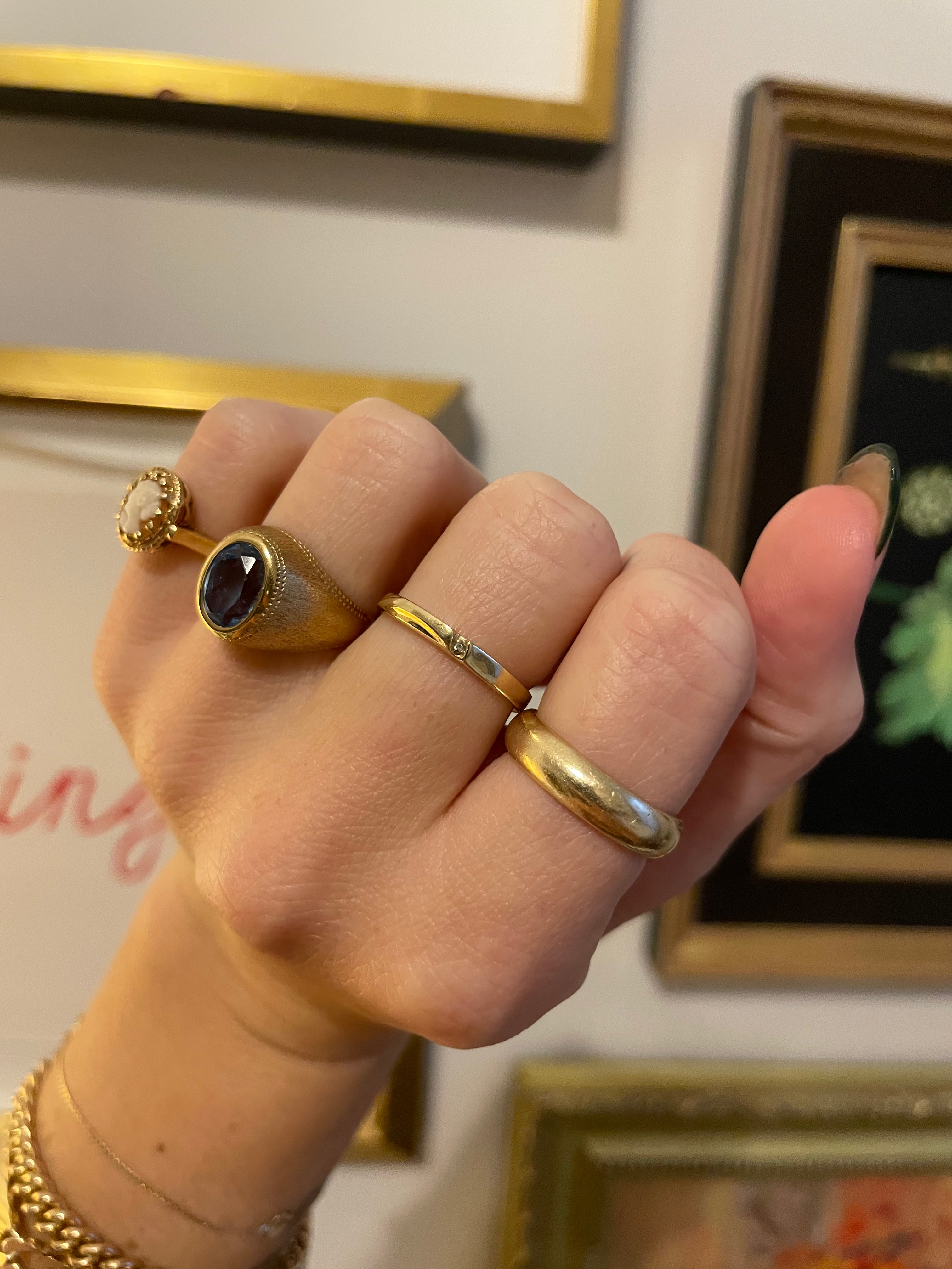 Dainty Diamond Band – Mel's Treasures