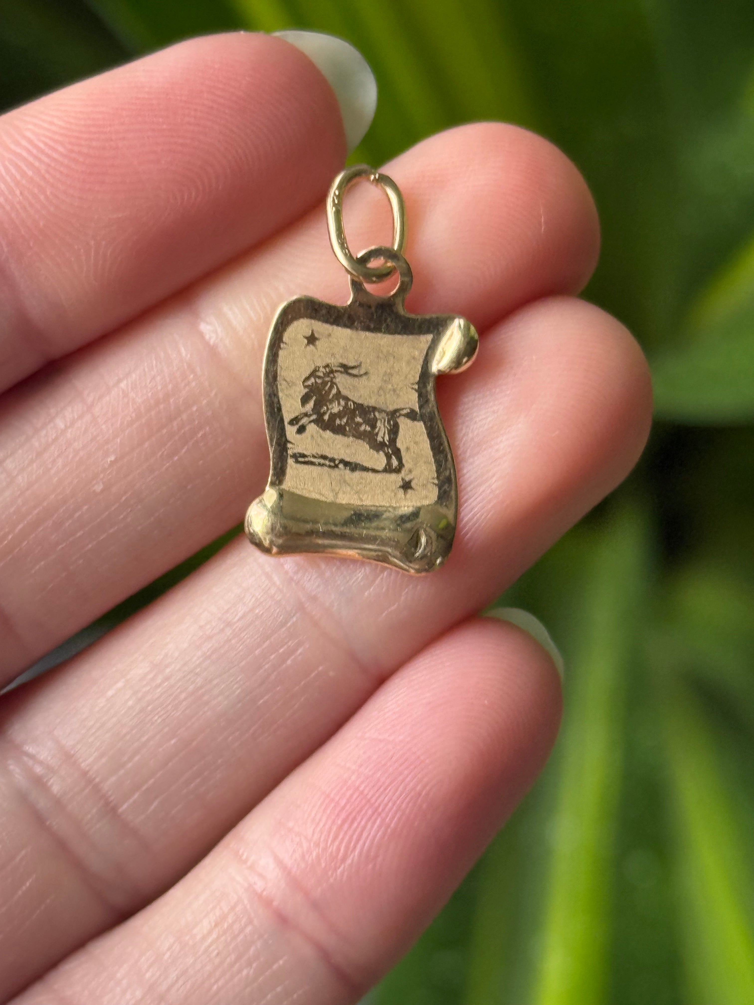 Aries Celestial Scroll Charm – Mel's Treasures