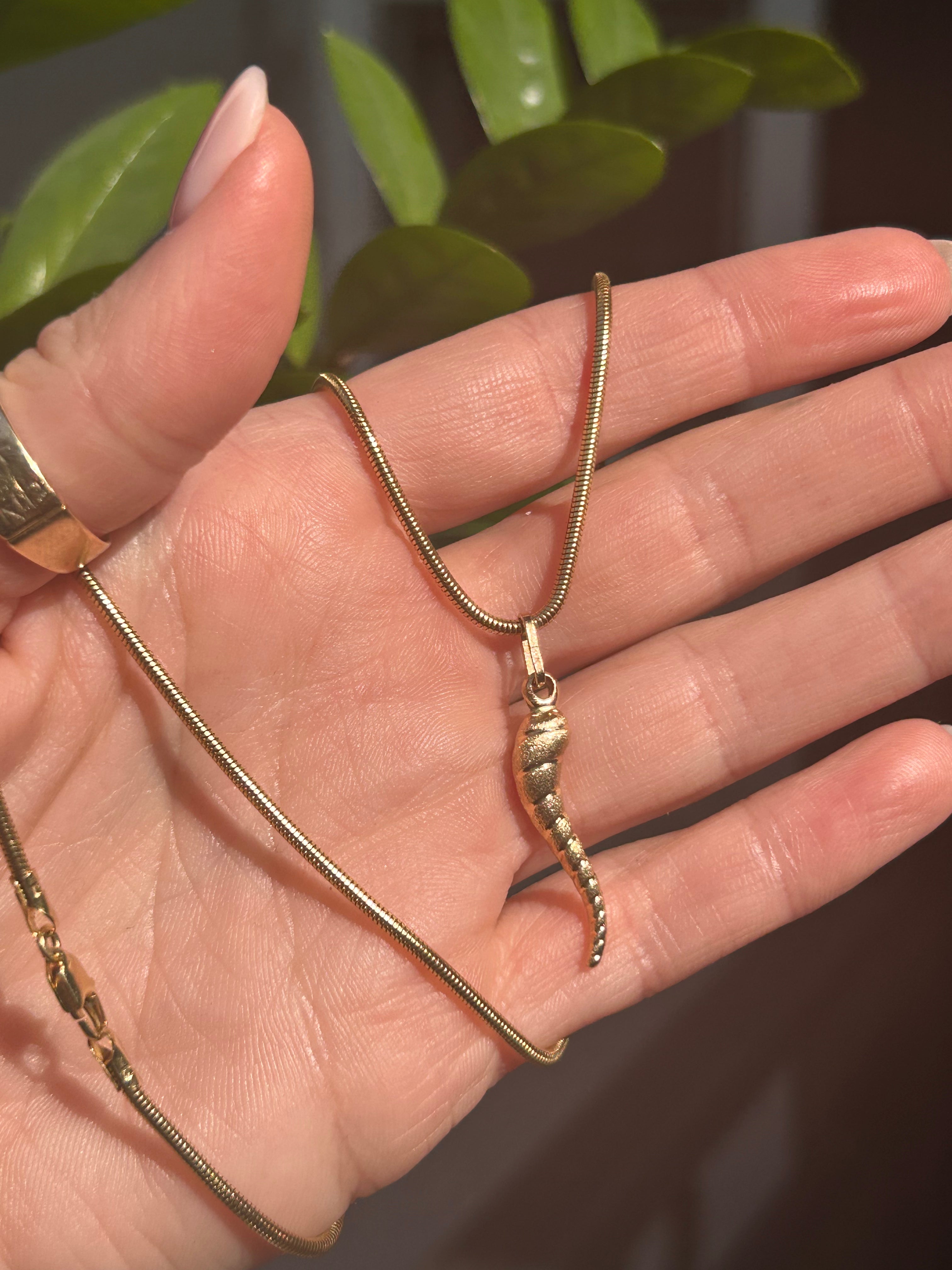 Matte Striped Italian Horn – Mel's Treasures